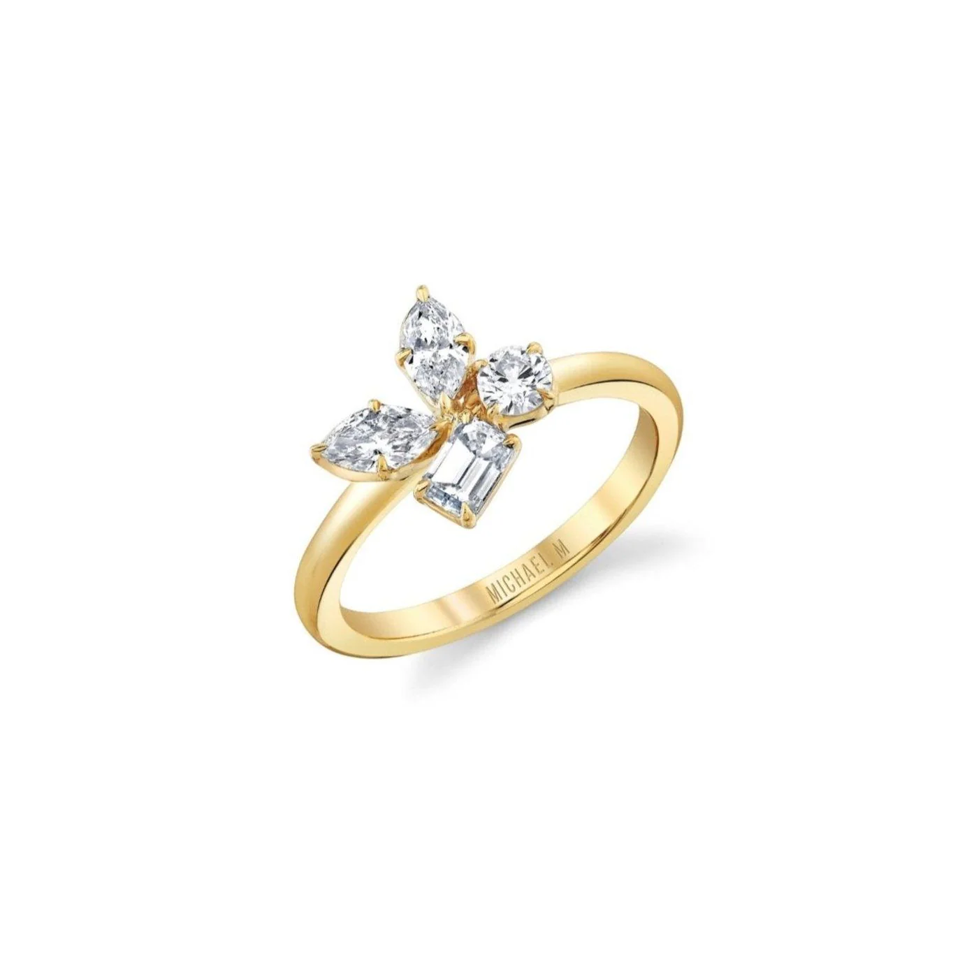 14K Yellow Gold Montage Cluster Michael M. Ring - Richter & Phillips ...